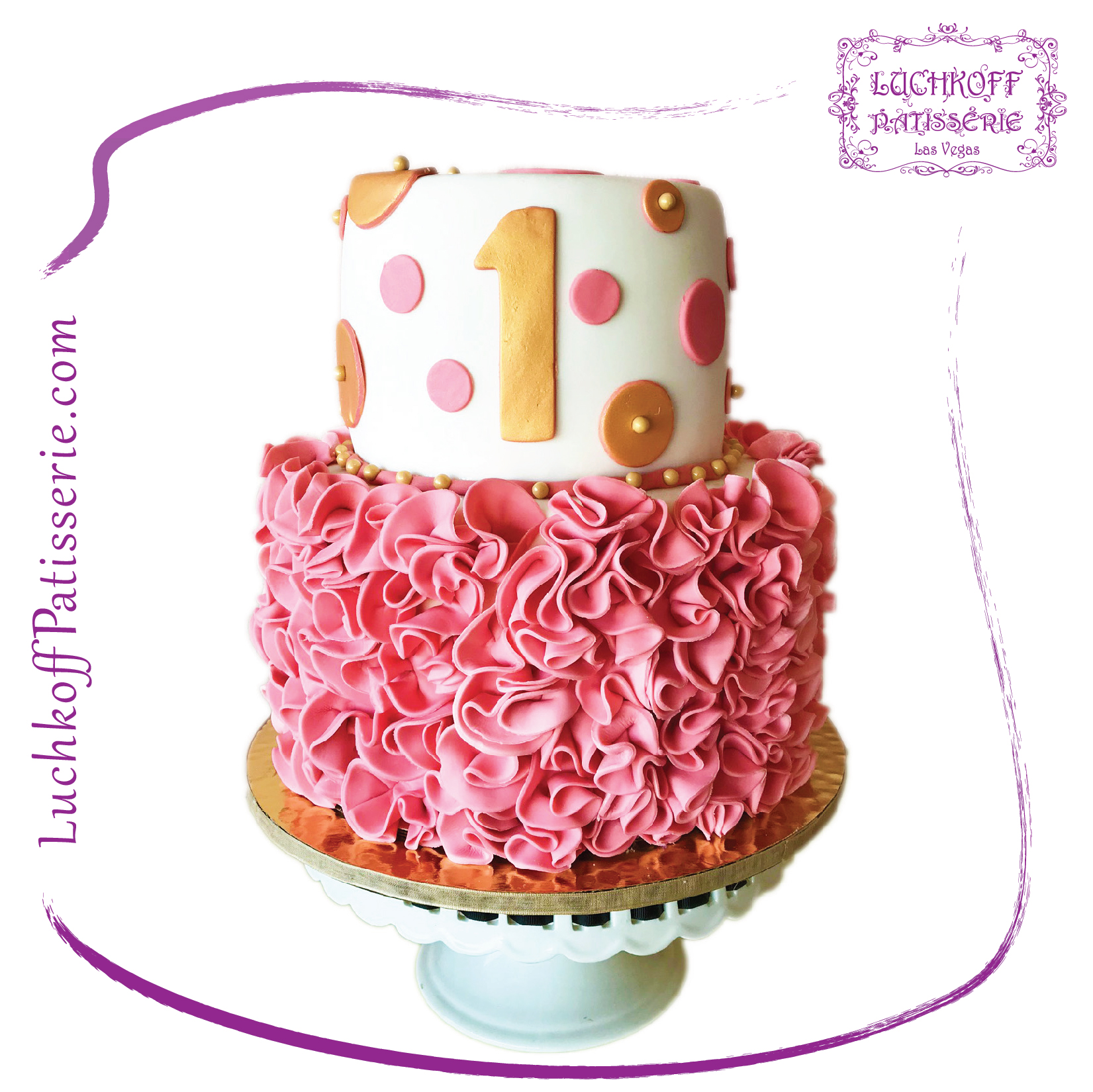 Birthday Girl One Year Cake » Luchkoff Patisserie