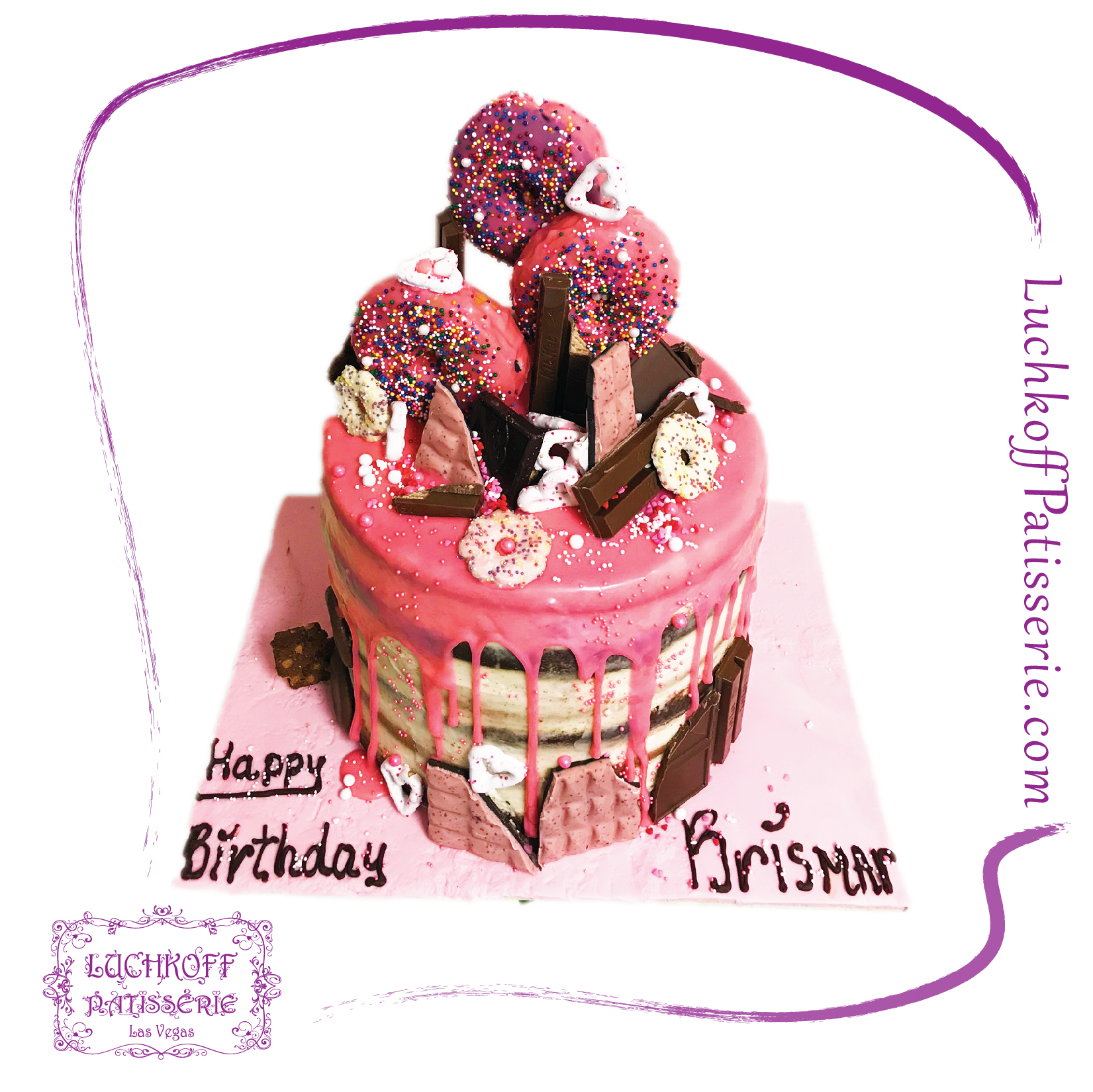 Donut Pink Cake » Luchkoff Patisserie
